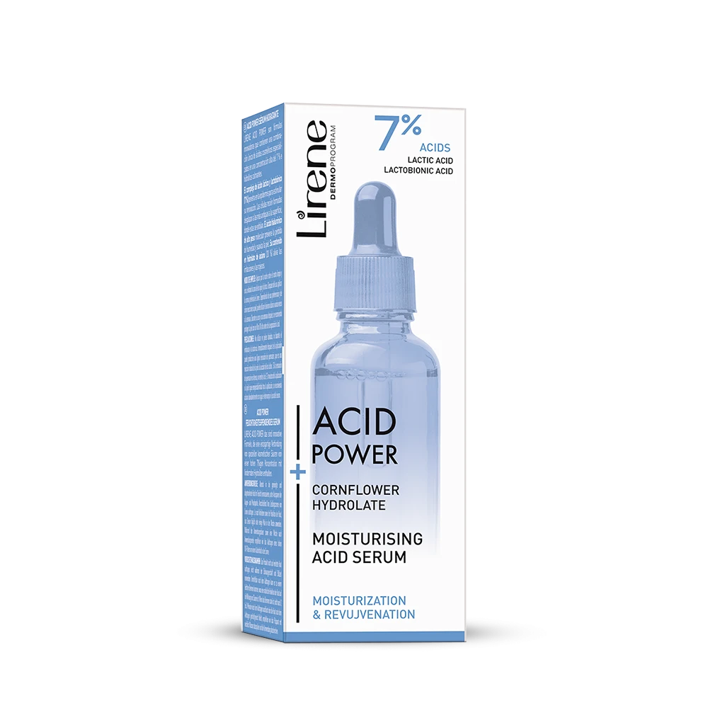 Lirene ACID POWER Moisturising serum with LACTIC AND LACTOBIONIC ACIDS ...